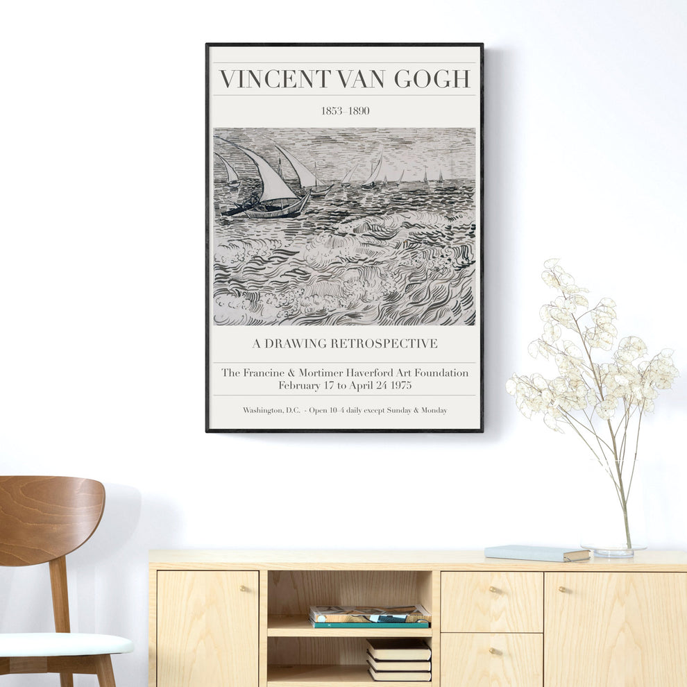Vincent Van Gogh Exhibition Poster for a Drawing Retrospective | Art ...
