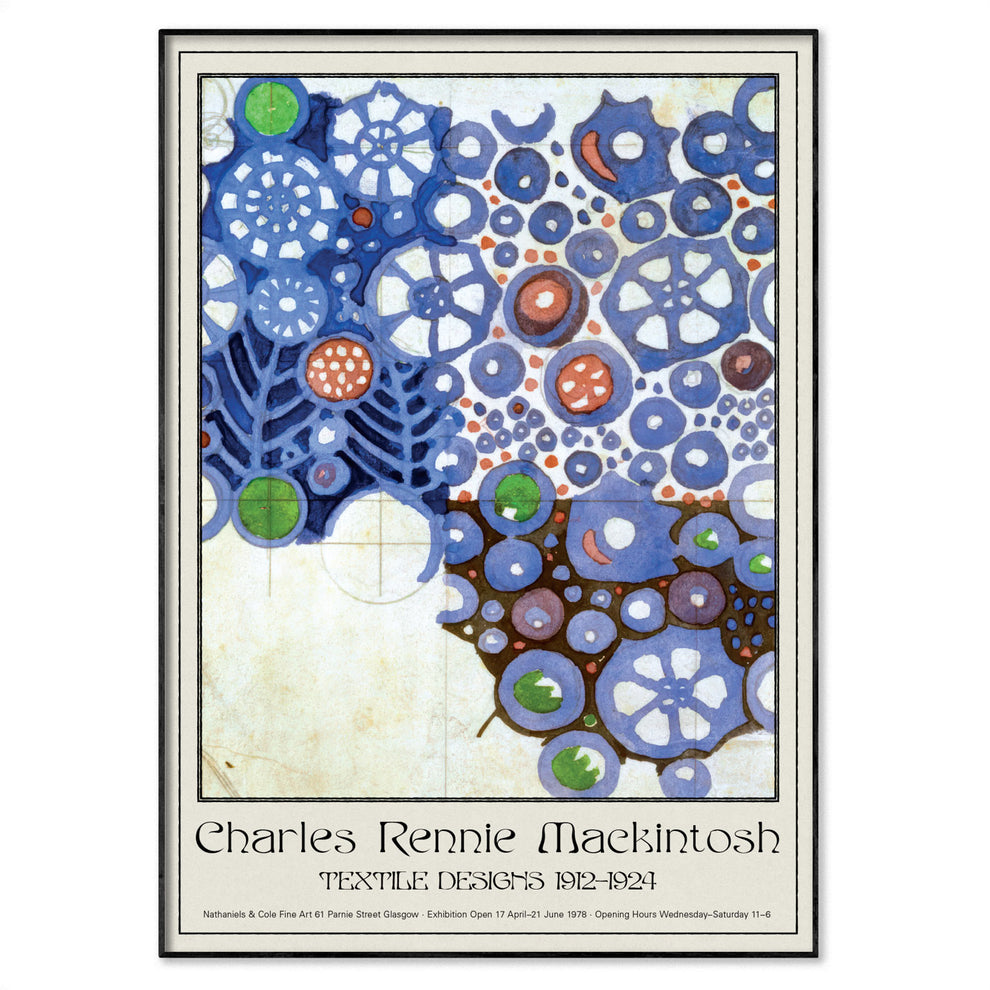 Charles Rennie Mackintosh Art Nouveau Poster – Textile Design 1918 ...