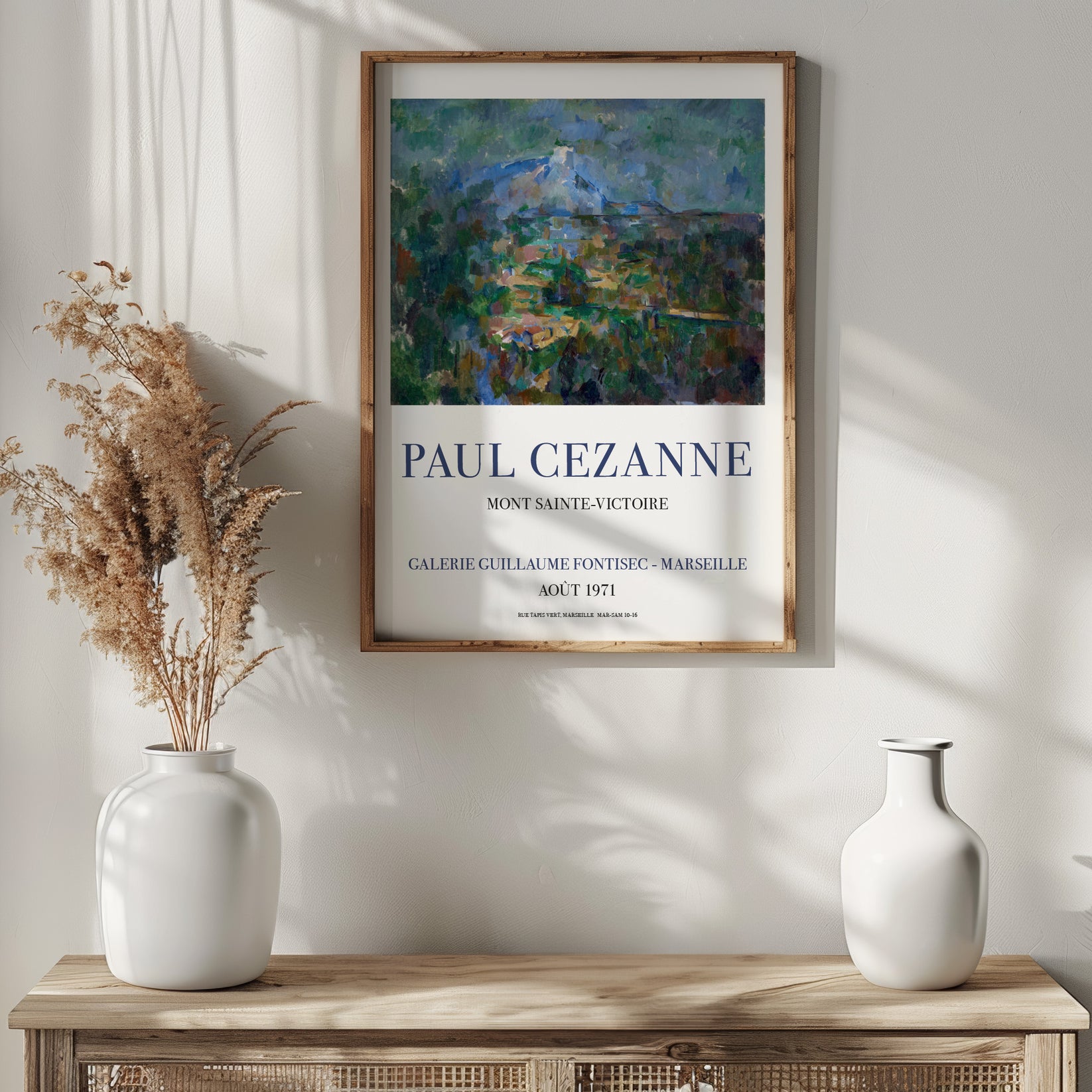 Paul Cezanne Exhibition Poster - Mont Sainte-Victoire | Art Poster ...