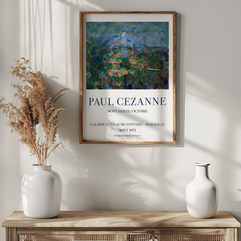 Paul Cezanne Exhibition Poster - Mont Sainte-Victoire | Art Poster ...