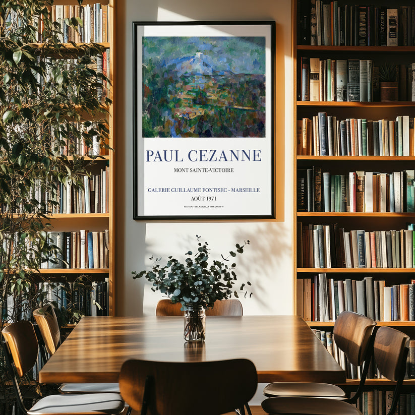 Paul Cezanne Exhibition Poster - Mont Sainte-Victoire | Art Poster ...