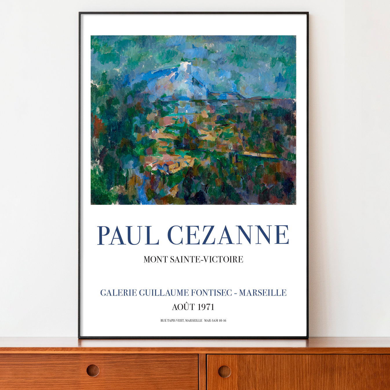 Paul Cezanne Exhibition Poster - Mont Sainte-Victoire | Art Poster ...