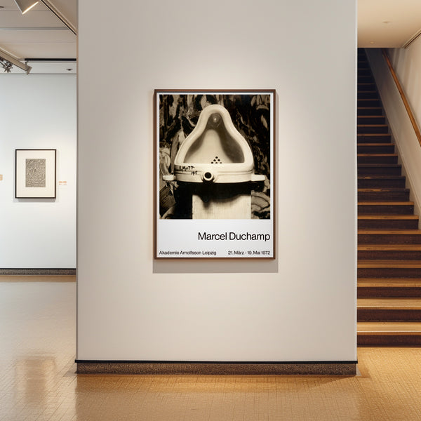 Marcel Duchamp 'Fountain' Urinal Sculpture | Exhibition Poster | Art ...