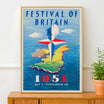 Festival Of Britain Poster Print - Art Poster Archive – artposterarchive