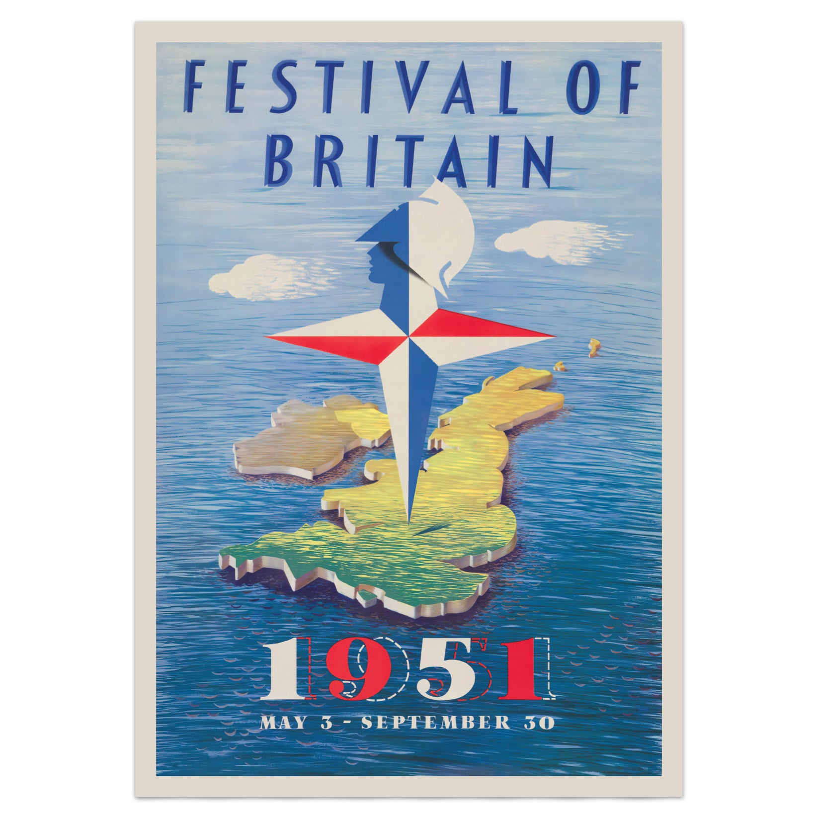 Festival Of Britain Poster Print - Art Poster Archive – artposterarchive