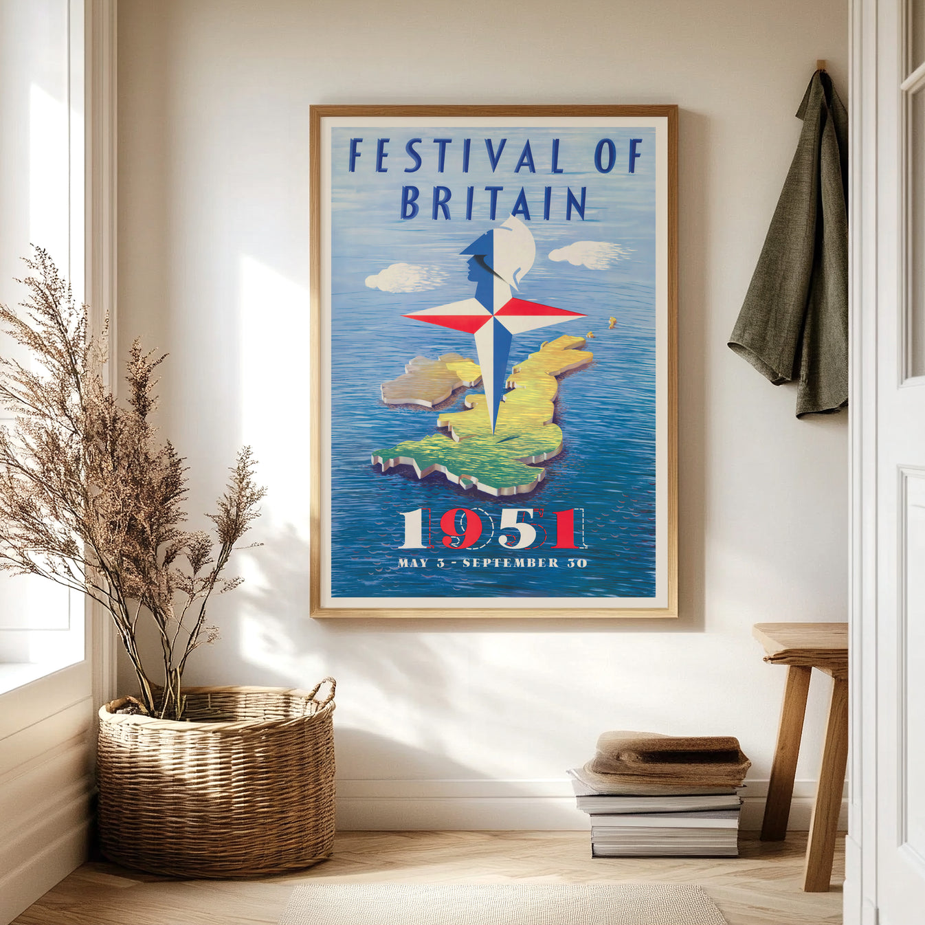 Festival Of Britain Poster Print - Art Poster Archive – artposterarchive