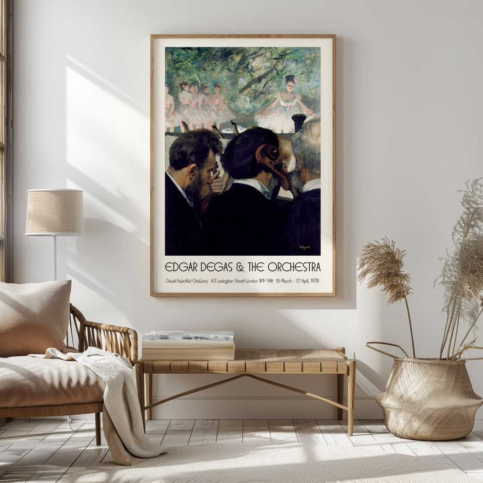 Edgar Degas Exhibition Poster - Orchestra Musicians, 1872 | Art Poster ...
