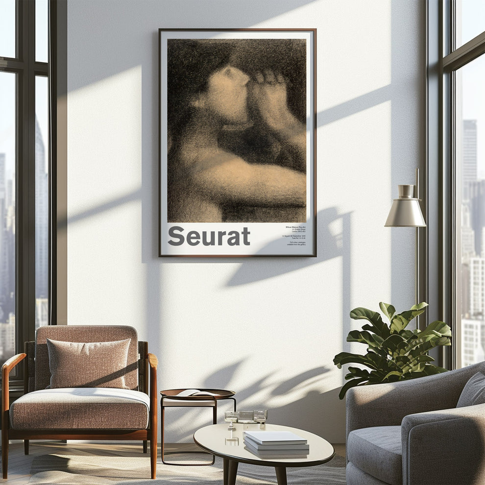 Georges Seurat Exhibition Poster - 'L'Écho, Study for Une Baignade ...