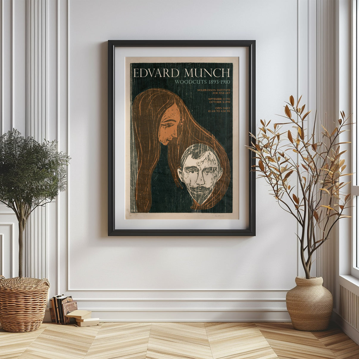 Edvard Munch Woodcuts 1893-1910 Exhibition Poster - Vintage Art Series ...