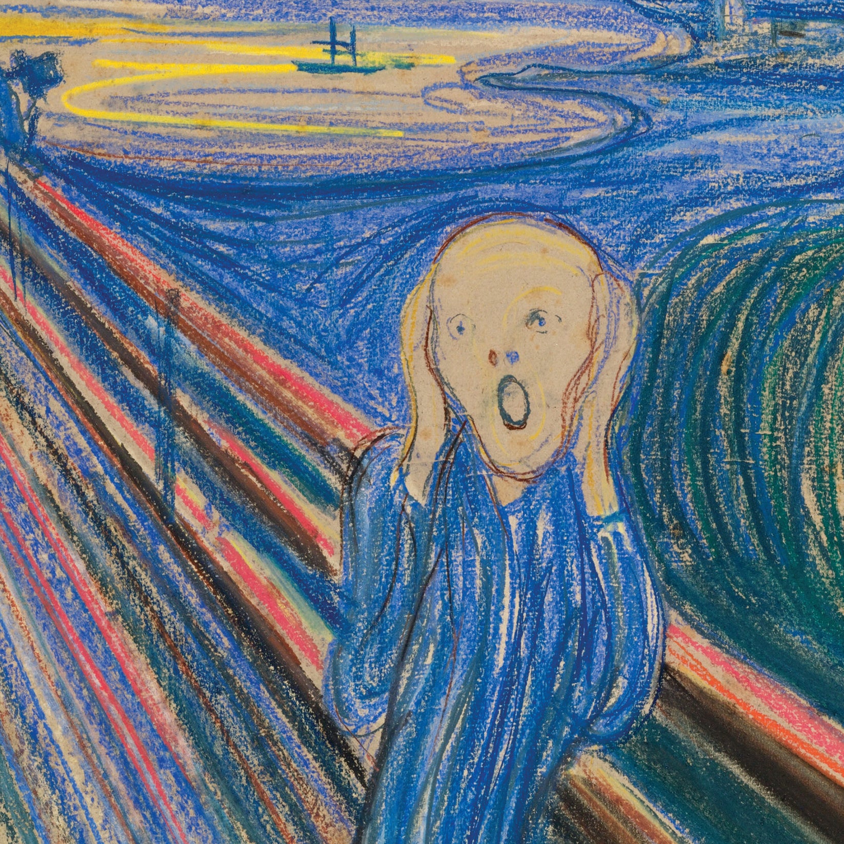 Edvard Munch 'The Scream' Drawing Exhibition Poster | Art Poster ...