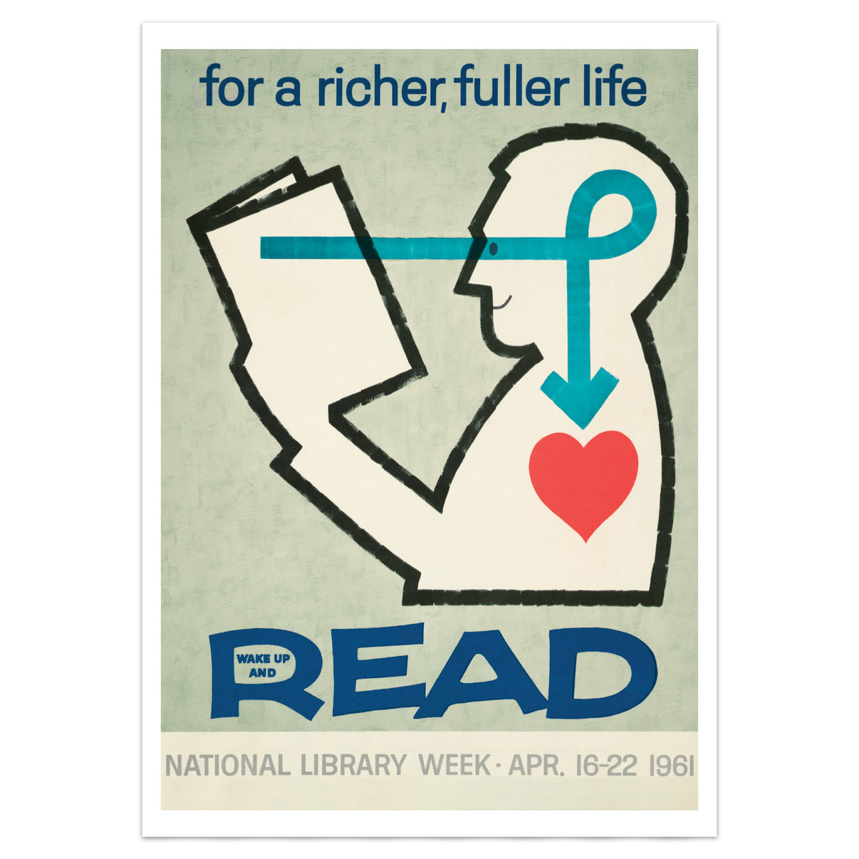 National Library Week Poster For Book Lovers | Art Poster Archive ...