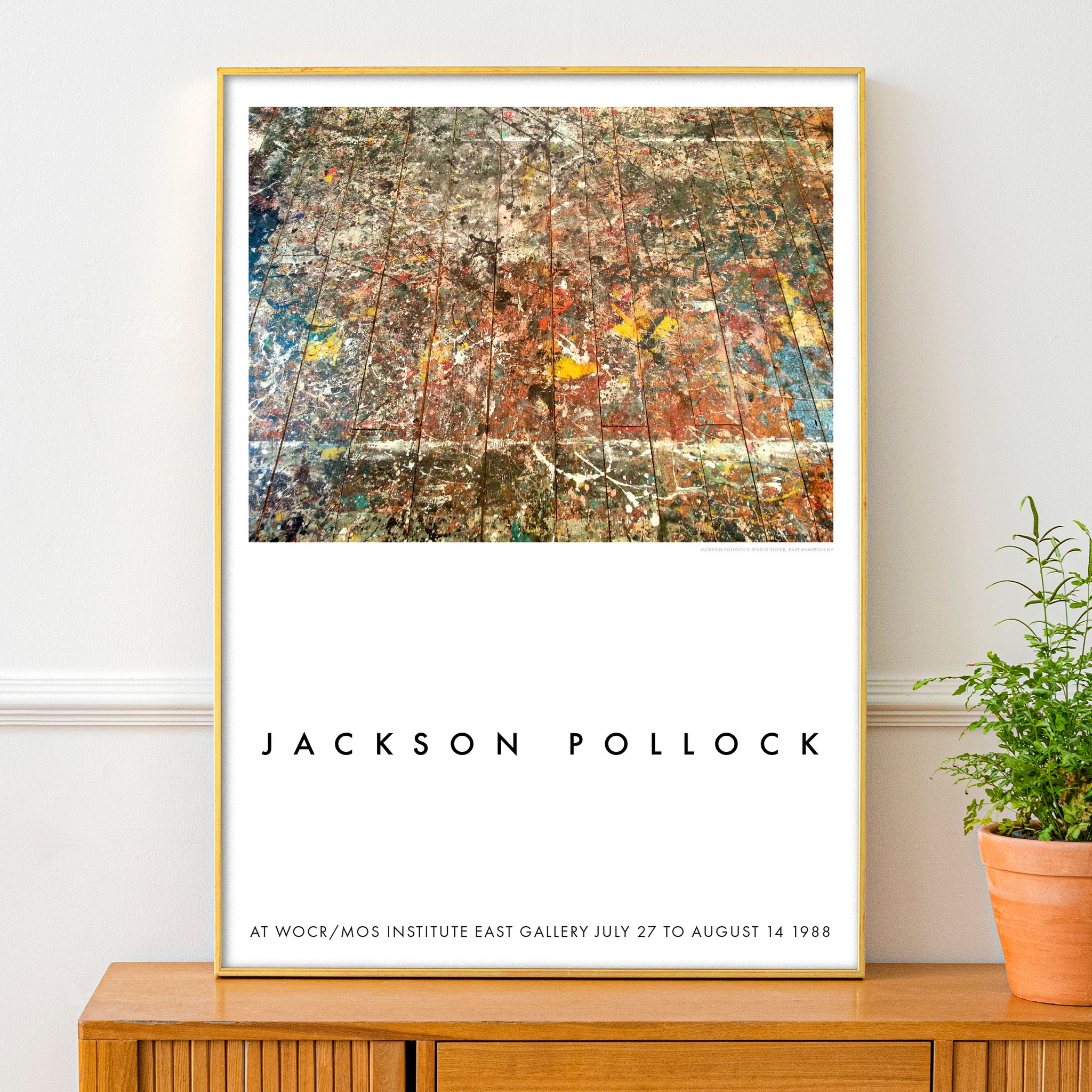 Jackson Pollock Studio Floor Poster – Abstract Expressionism Art | Art ...