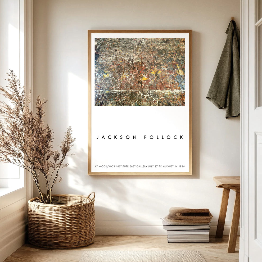 Jackson Pollock Studio Floor Poster – Abstract Expressionism Art | Art ...