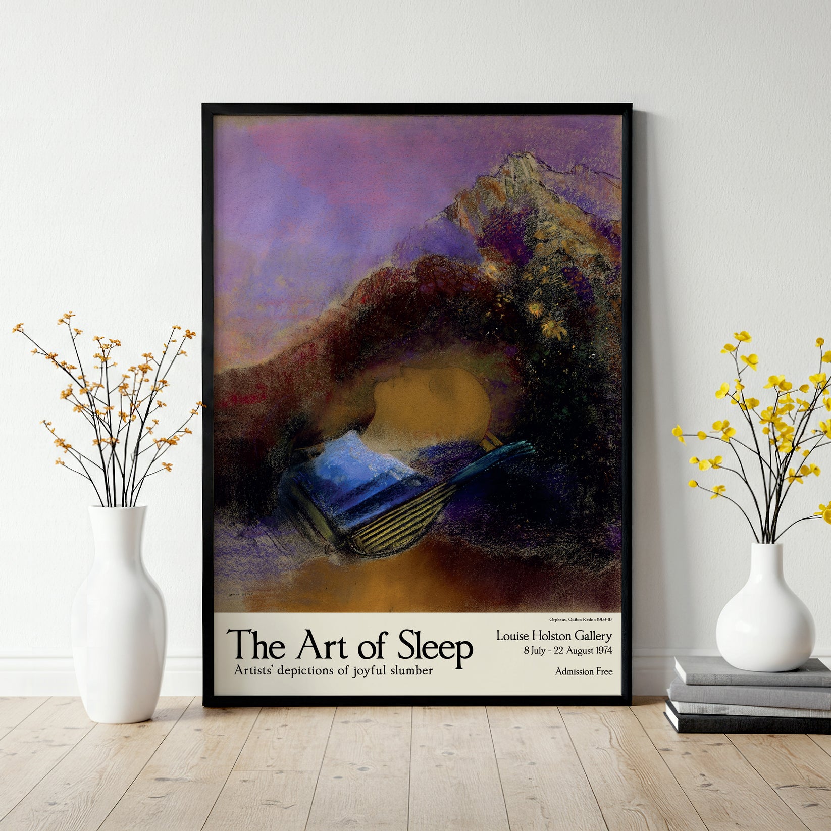 Odilon Redon Exhibition Poster, Orpheus, The Art Of Sleep | Art Poster ...