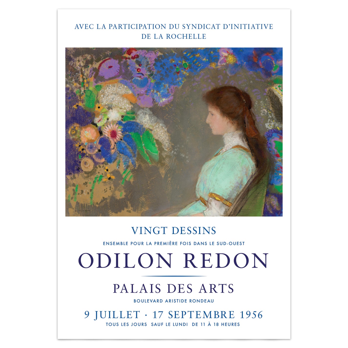 Odilon Redon Exhibition Poster - 'Violette Heymann' 1910 | Art Poster ...