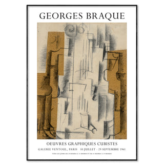 Georges Braque Exhibition Poster - Cubist Graphic Works | Art Poster ...